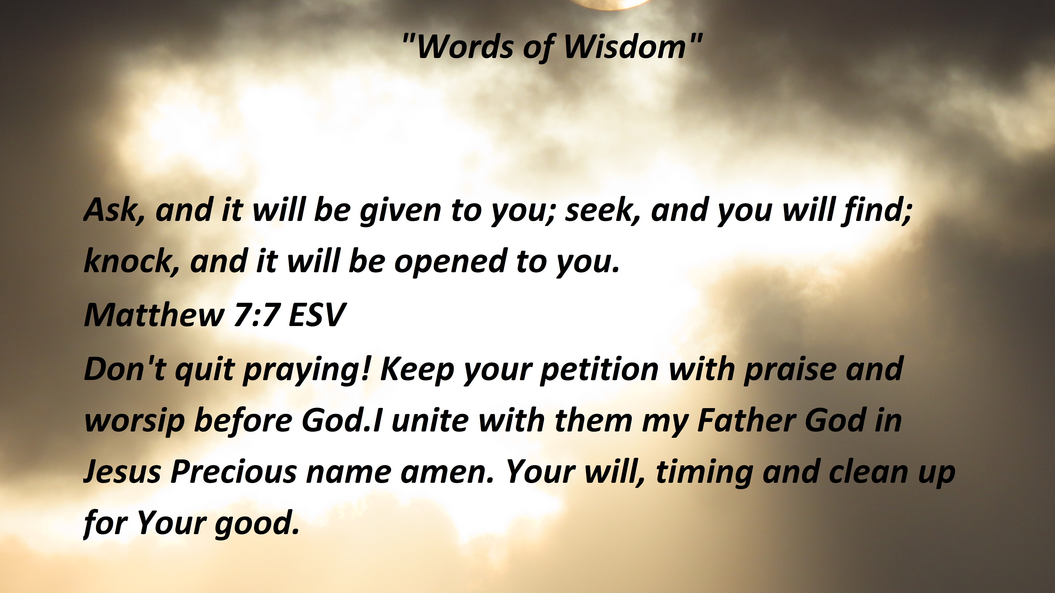 “Words of Wisdom” – "Common Sense Of Miracles" "Christian National ...