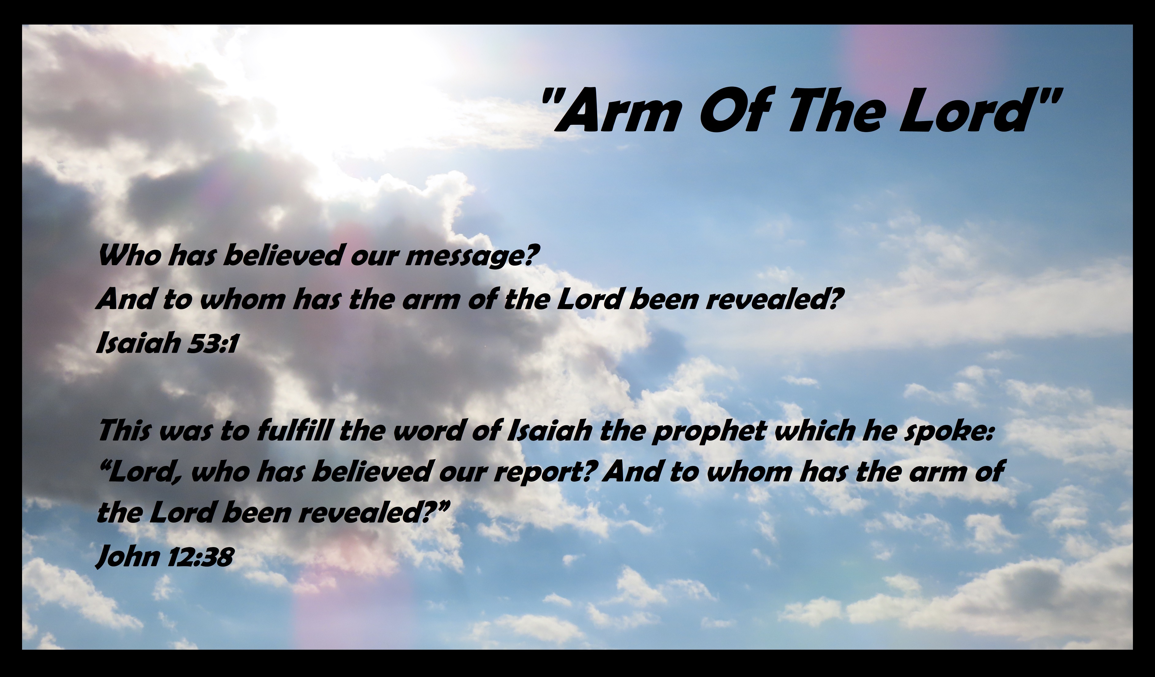 “Arm Of The Lord” – "Common Sense Of Miracles" "Christian National ...