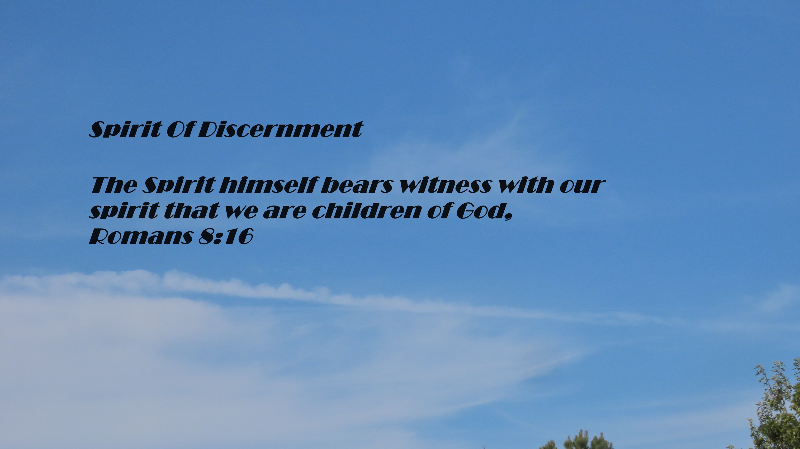 Spirit Of Discernment – "Common Sense Of Miracles" "Christian National ...